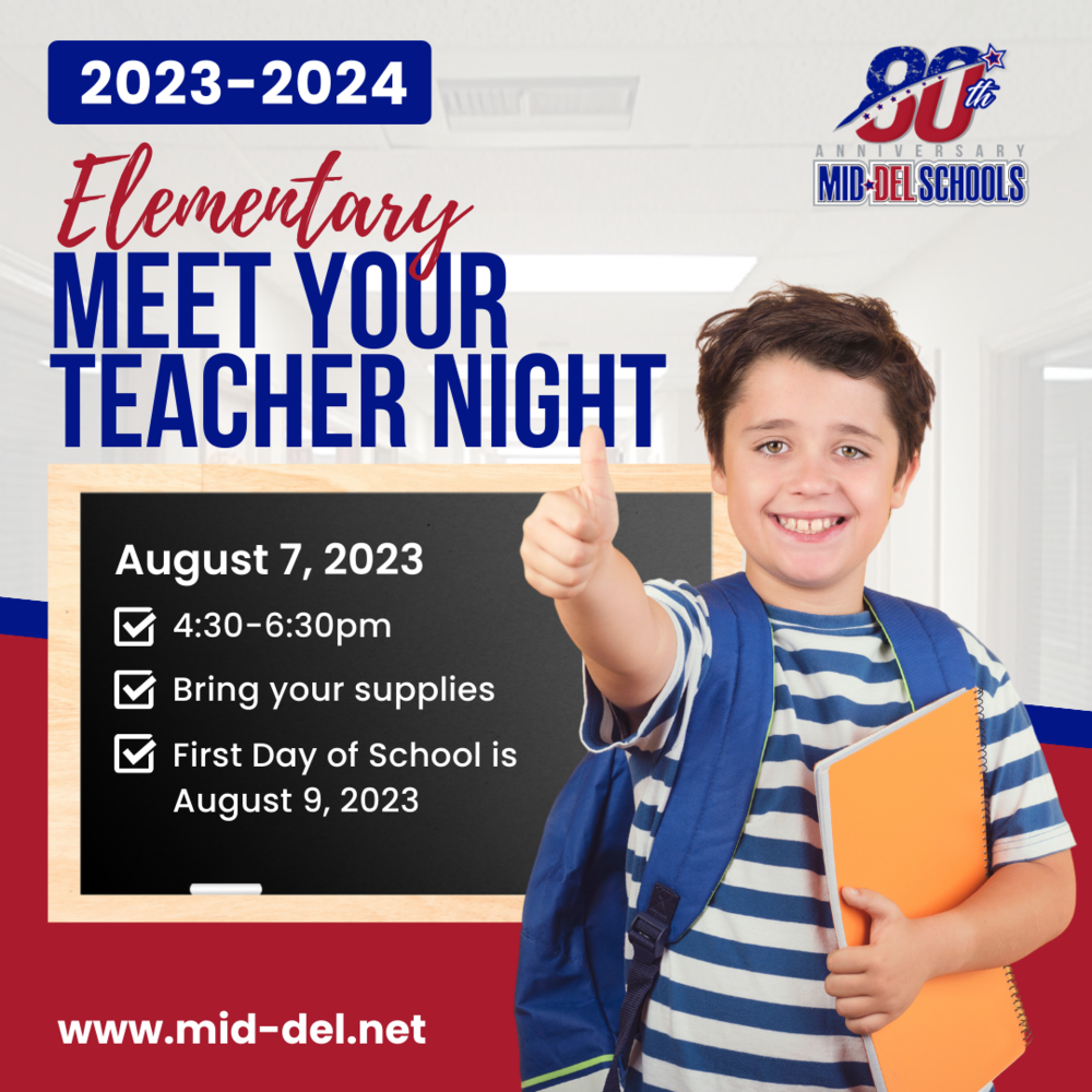 Elementary Meet Your Teacher Night August 7th | Tinker Elementary School