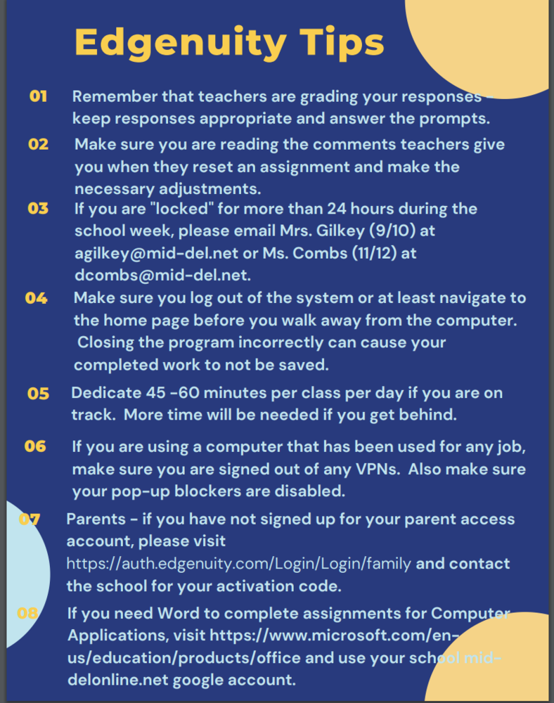 MDVA Help with Edgenuity | Midwest City High School