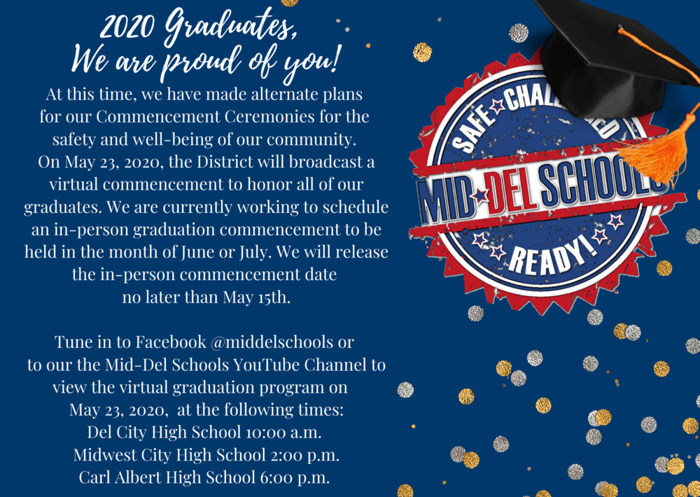 2020 Graduation Announcement | Carl Albert High School